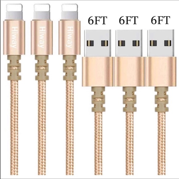Unlisted | Accessories | Iphone Lightning Charging Cables 3 Pc 6 Ft New ...